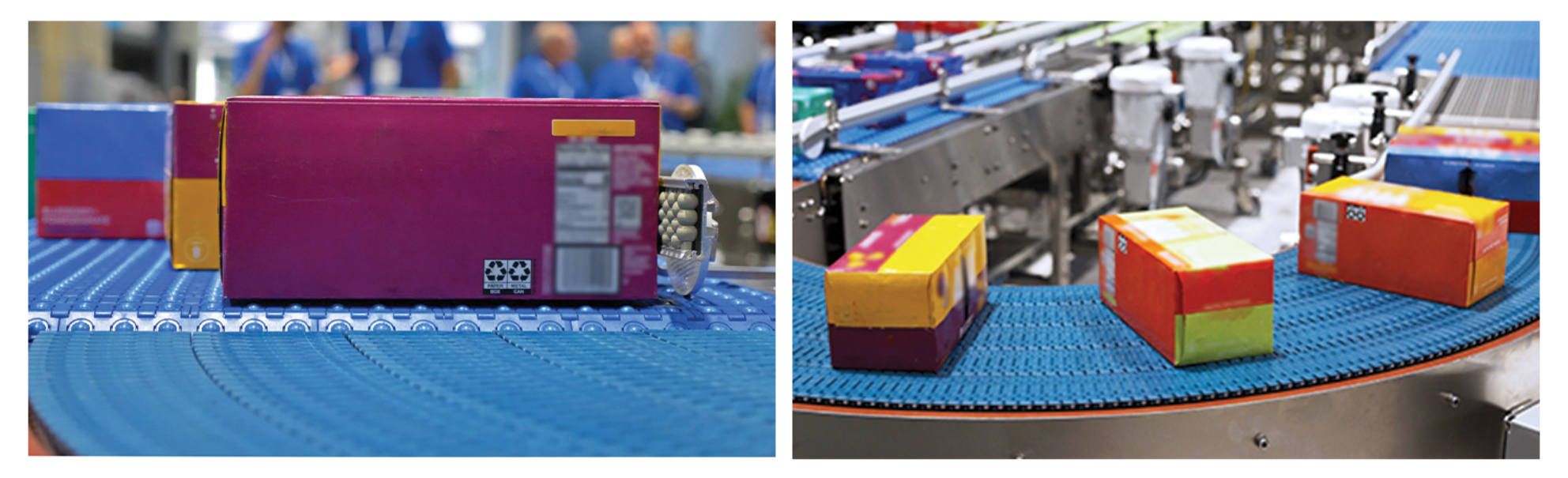 REXNORD curve system with 1540 series MatTop - Dotmar